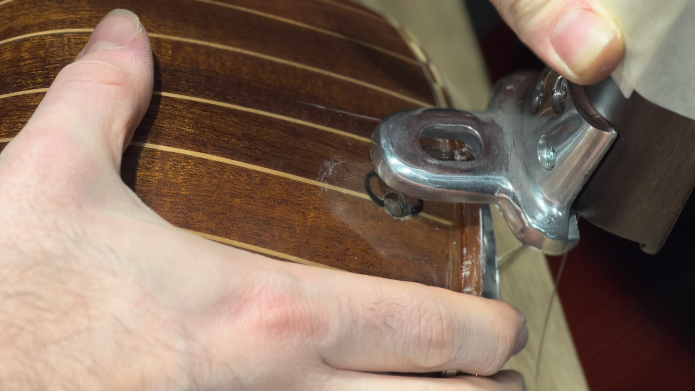 Transforming a Cumbus String Instrument into a Tanbur Bowed Instrument ...